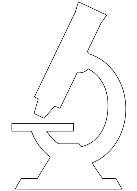 Shape Of Microscope Free Printable Papercraft Templates