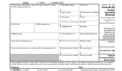 What Do I Do With Irs Form W 2g