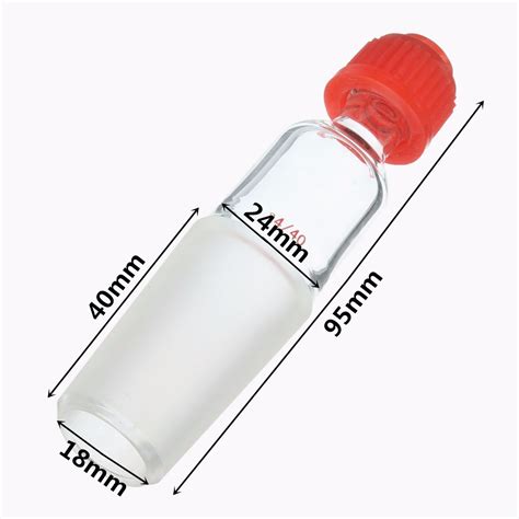95mm 2440 Joint Glass Thermometer Adapter With Plastic Screw Thread