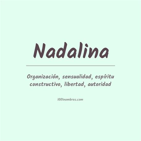 Significado Del Nombre Nadalina