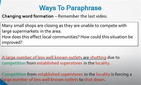 How To Paraphrase In Ielts Writing Ielts Synonym And Paraphrasing