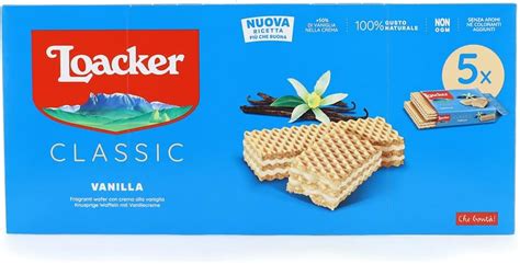 Loacker Classic Vanille Wafer Classico Con 3 Strati Di Cialde Farcite Con Crema Alla