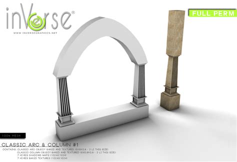 Second Life Marketplace ☰ Inverse ☰ Classic Arc And Column 1 Full Perm