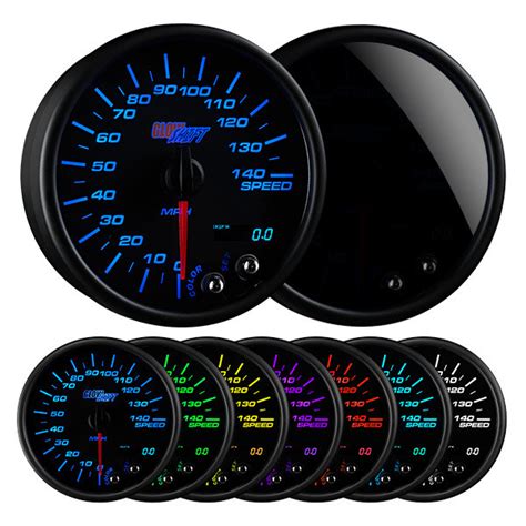 Glowshift Tinted 7 Color 3 3 4” In Dash Speedometer Gauge