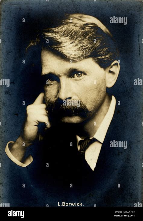 Leonard Borwick Portrait English Pianist 1868 1925 Pupil Of Clara Schumann In 1883 9 At