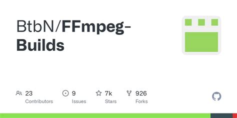 Ffmpeg Buildsgithubworkflowsbuildyml At Master · Btbnffmpeg Builds