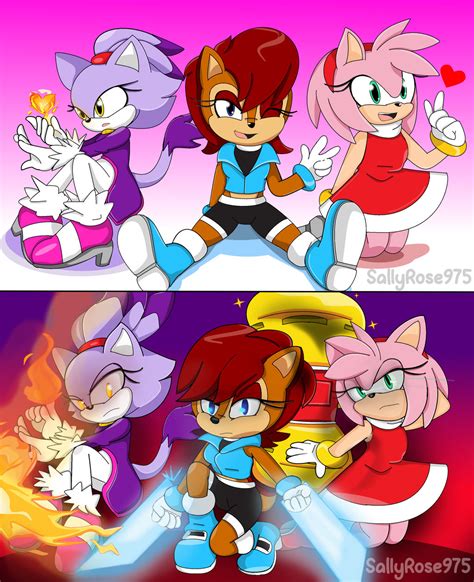 Sally Tails Y Blaze Bound For Freedom Sonic X Sally Week — The