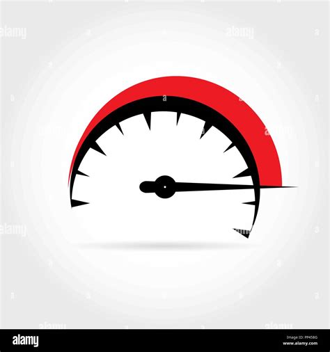 Illustration With A Symbolic Image Of The Speed Increase On The Speedometer Stock Vector Image