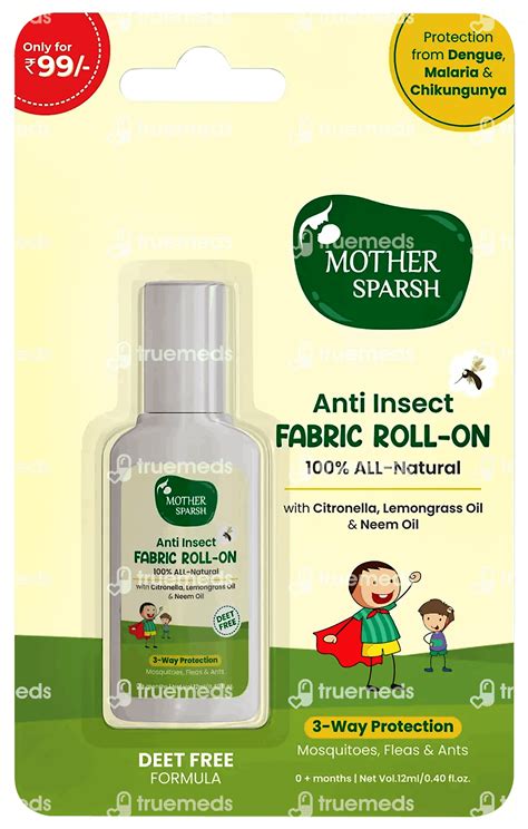 Mother Sparsh Anti Insect Fabric Roll On 12ml Uses Side Effects