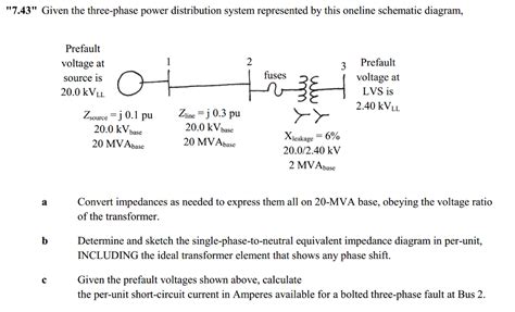 Solved Given The Three Phase Power Distribution Chegg