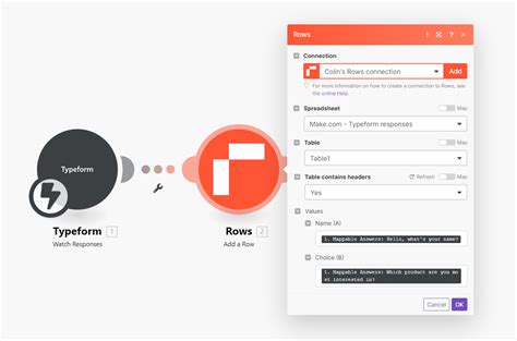 using rows and make to automate tasks rows