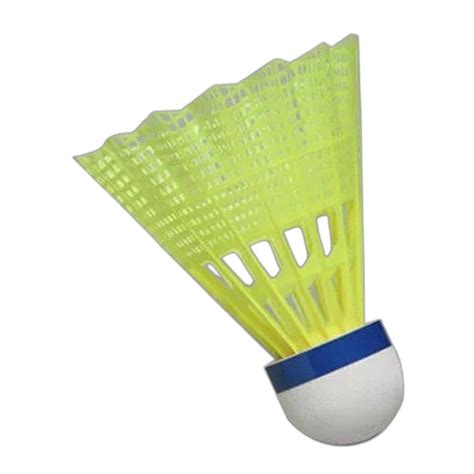 Yellow Plastic Badminton Shuttlecock Natural Feathered At Best Price