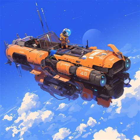 Asteroid Mining Spacecraft Stock Illustration Illustration Of