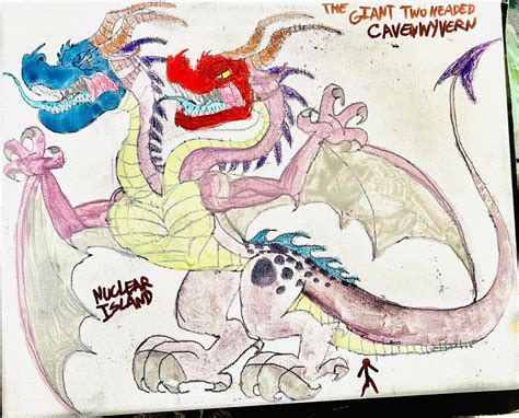 The Giant 2 Headed Cavern Wyvern By Masonmdaythetrex On Deviantart