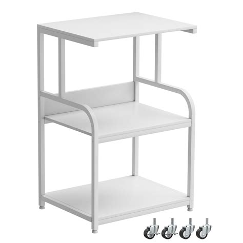 Easycom Printer Stand Large 3 Tier Printer Table With Wheels