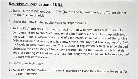 Solved Exercise 2 Replication Of Dnabuild 18 ﻿more