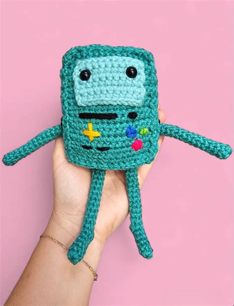Bmo Amigurumi Doll Crochet Doll Kawaii Computer Doll Adventue Time Etsy