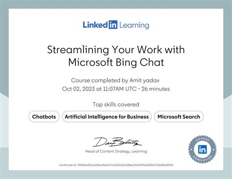 Amit Yadav On Linkedin Certificate Of Completion