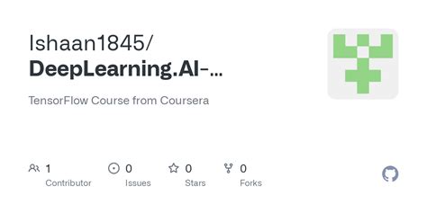Github Ishaan1845deeplearningai Tensorflow Developer Professional Certificate Tensorflow
