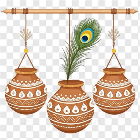 Young Men Jumping To Break Dahi Handi Pot During Krishna Janmashtami