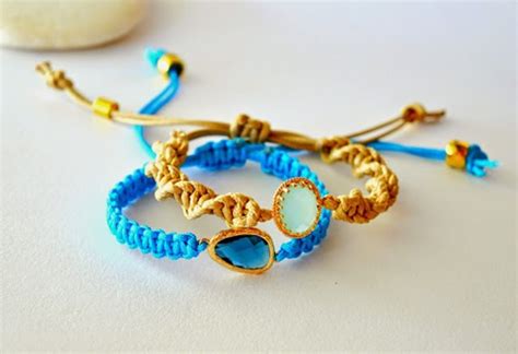 Gemstone Macrame Bracelet Pattern