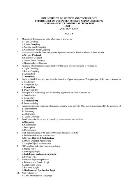 soa unit 1 ktr n a srm institute of science and technology