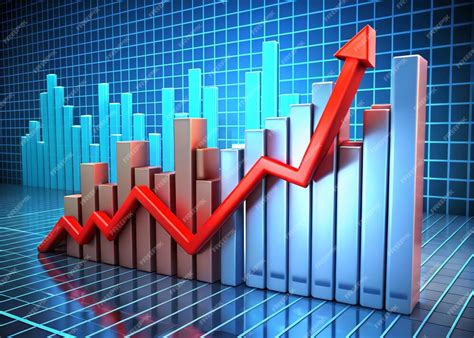 a red arrow pointing up at a graph that says graph premium ai