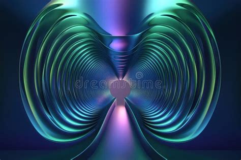 Exploring Vibrant 3d Sound Waves In Abstract Art Style With Glowing Colors And Intricate