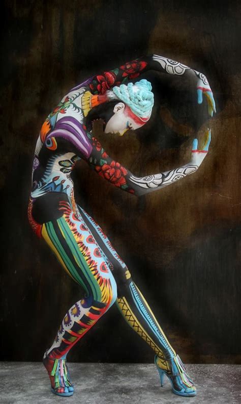 Entertainer Body Painting Festival Body Art Painting Bodypainting