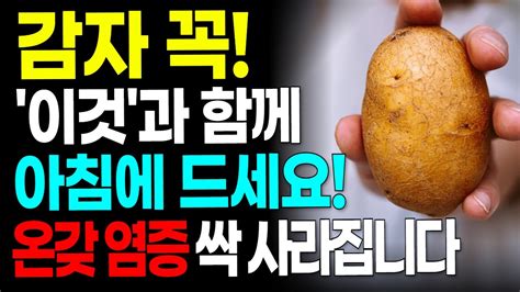 노년기 건강을 위해 감자는 꼭 이렇게 드세요 감자와 함께 먹으면 몸속 혈관질환 염증 억제부터 무릎 통증 종아리쥐 다리쥐 사라지고 다리근육은 짱짱해집니다 Youtube