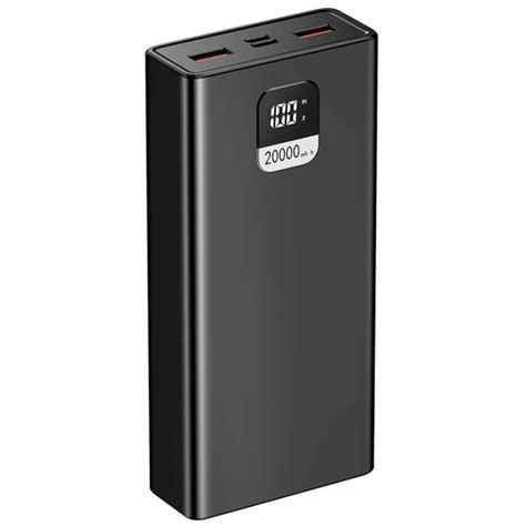 Внешний аккумулятор (Power Bank) TFN Electrum 20000mAh Black (TFN-PB ...