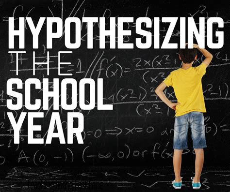 Back To School Hypothesizing Previewing The School Year