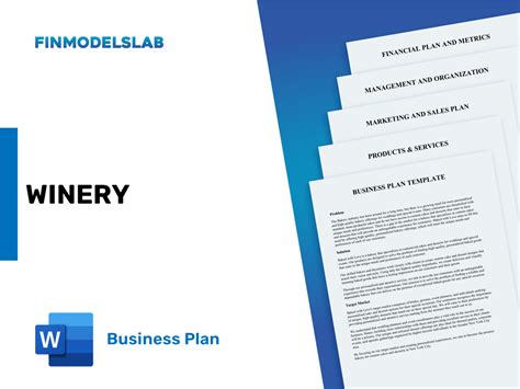 Winery Business Plan Template And Example Updated 2025 Winery Business Plan Template And Example Updated 2025