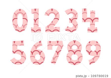Versatile Collection Of Magic Wave Numbers Forのイラスト素材 109780019