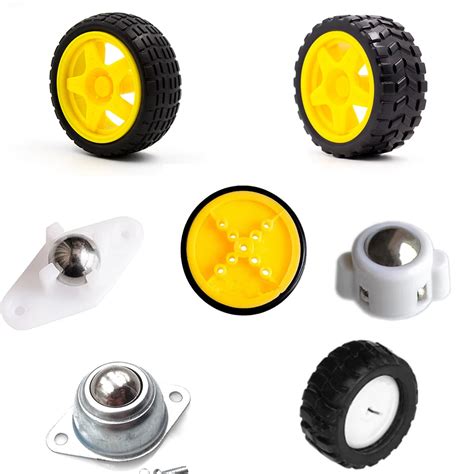 Kuongshun Robot Smart Car Wheel For Arduino Smart Car Diy Kits TT Motor