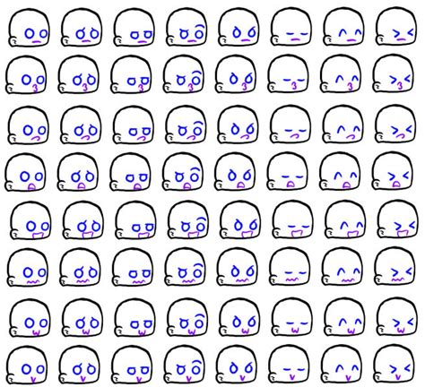 Chibi Expressions By Oceanred On Deviantart