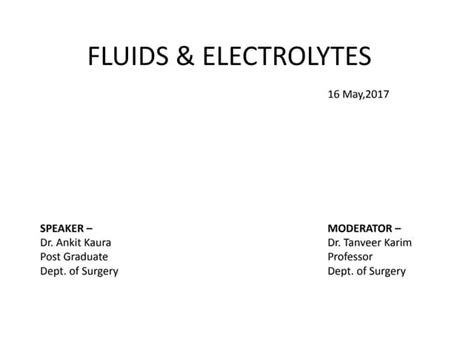 Isolyte And Preperations Pptx