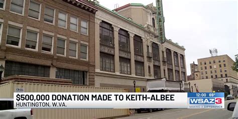 500000 Donation Pledged To Keith Albee Theater