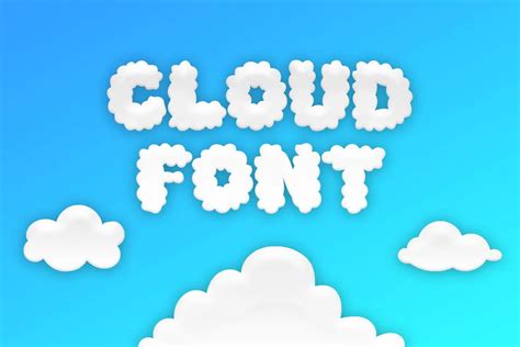 Clouds Alphabet Cloud Typography Graffiti Lettering F