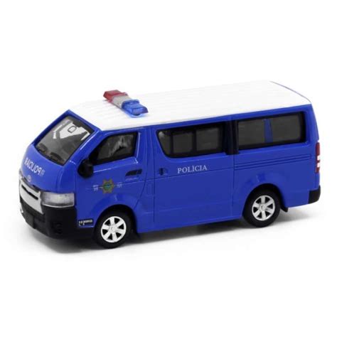 Promo Tiny City Mc2 Die Cast Model Car Toyota Hiace Macau Policia De
