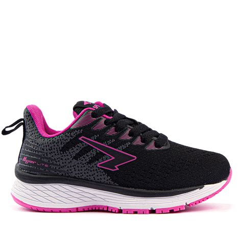 Durable Acute Girls Sneaker Black Fuchsia Lace Sfida