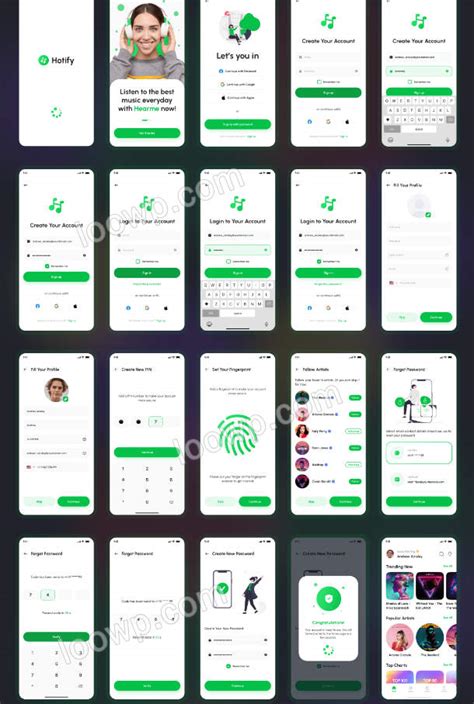 含160屏手机端在线音乐流播放react native cli ui源码 无后端 云创源码