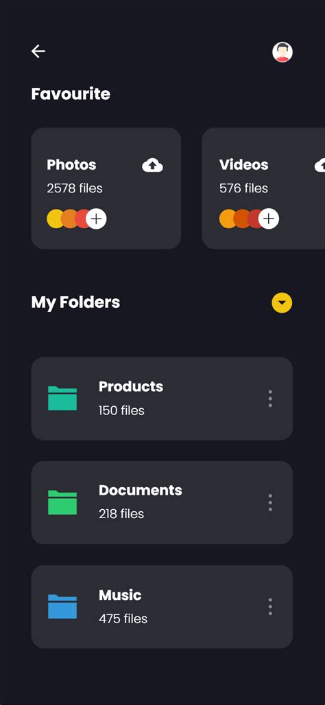 File Manager UI Concept On Behance