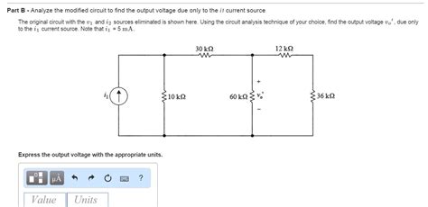 Solved Part B Analyze The Modified Circuit To Find The