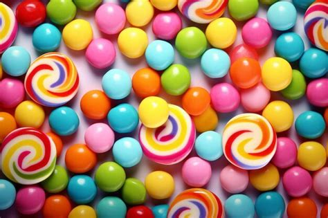 Premium Photo Candymania A Vibrant Background Filled With Colorful