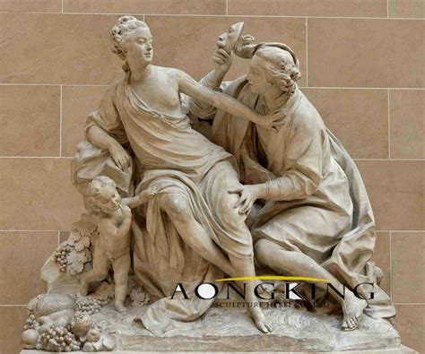 Vertumnus Pomona Lemoyne Louvre Sculpture Aongking Sculpture