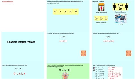 Maths Gcse Algebra Powerpoint Lessons Inequalities Teaching Resources