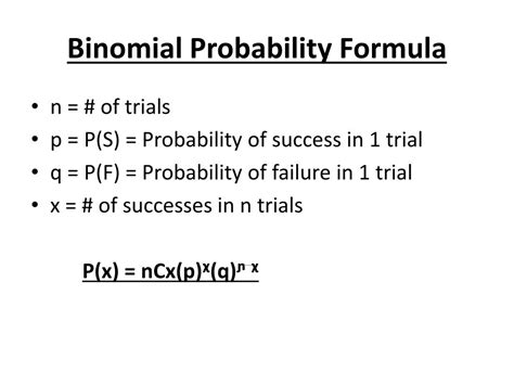 Ppt 42b Binomial Distributions Powerpoint Presentation Free