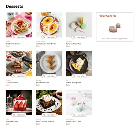 Frontend Mentor Food Order Using Vite React Tailwind Css Coding Challenge Solution