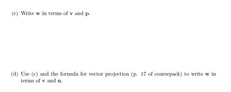 Solved Let N Be A Normal Vector To A Plane V Be The Vector Chegg